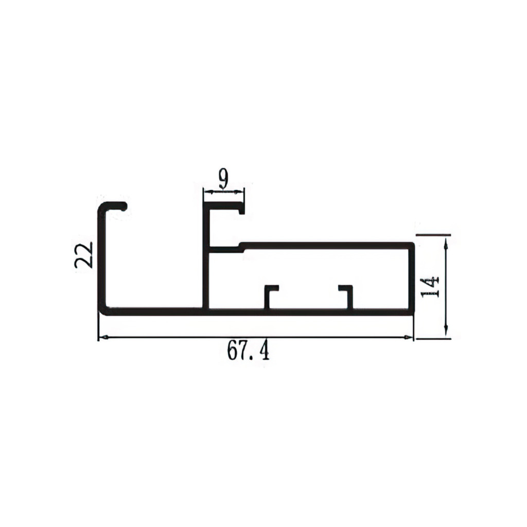Aluminium 45 MM Handle Profile – Slide Systems Inc.